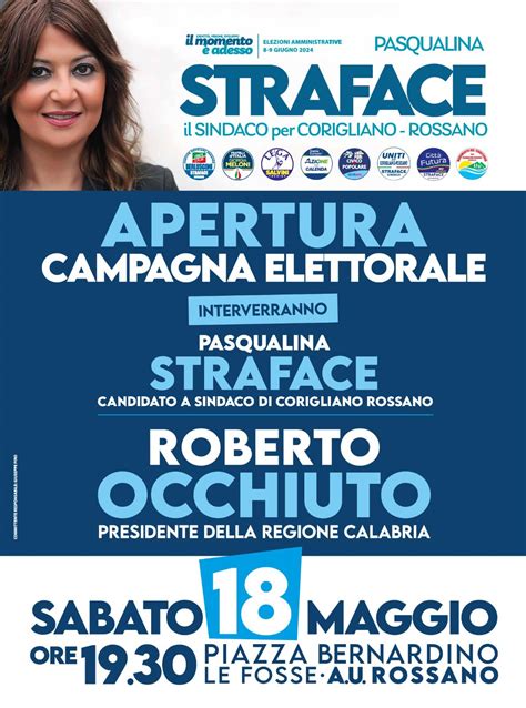 Co Ro Occhiuto Con Straface Per L Apertura Della Campagna Elettorale