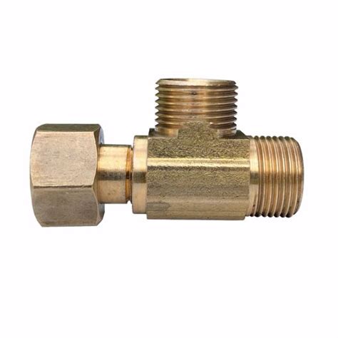 Brass Compression Easy Connect Tee 38 Fip Compression Swivel X 38