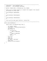 CheckDigit Java Compilation Javac CheckDigit Java Execution