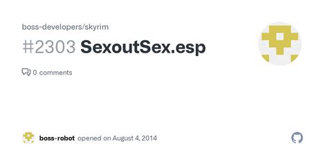 Sexoutsexesp · Issue 2303 · Boss Developersskyrim · Github
