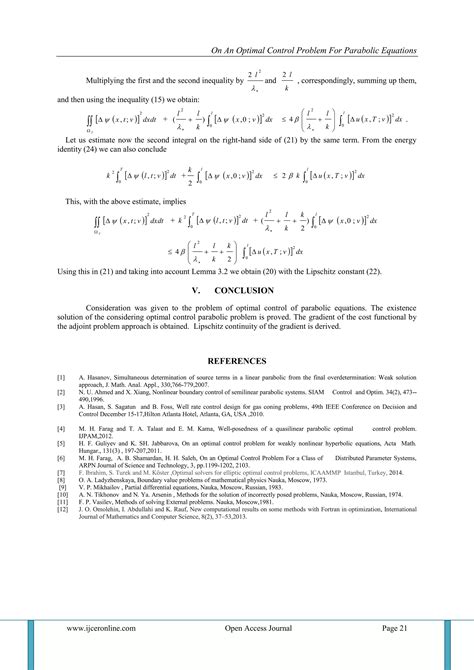 On An Optimal Control Problem For Parabolic Equations Pdf