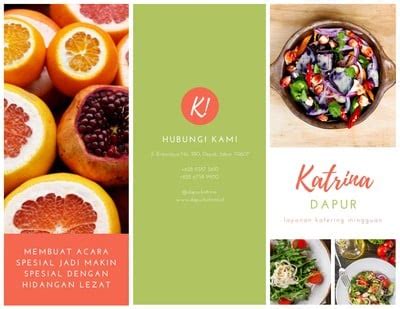 Gratis Contoh Brosur Makanan Keren Canva