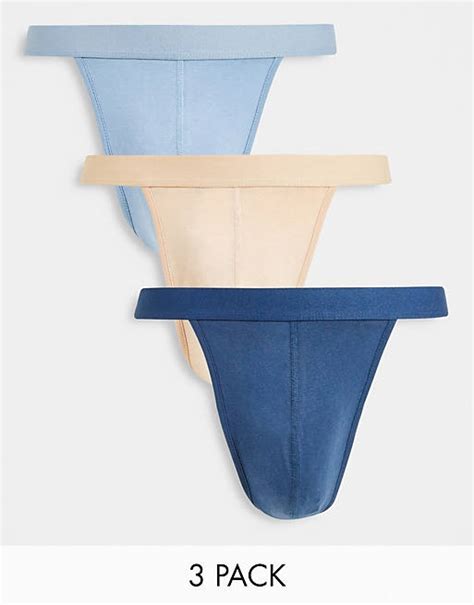 Asos Design Tanga Im 3er Pack Asos