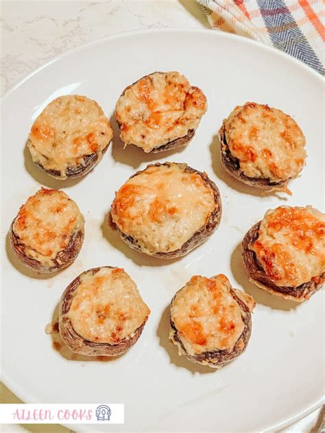 Air Fryer Stuffed Mushrooms Aileen Cooks