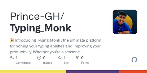 GitHub Prince GH Typing Monk Introducing Typing Monk The Ultimate