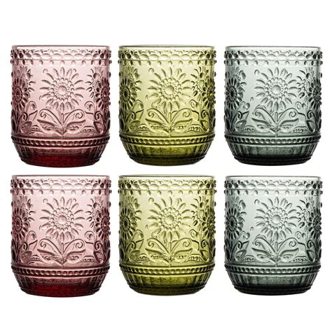 Soultimes Glass Cups Vintage Glassware Drinking Glass Set Of 4