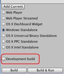 What Is Development Build Unity Engine Unity Discussions