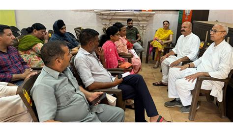 Yudhvir Emphasizes Bjps Commitment To Public Welfare Daily Excelsior