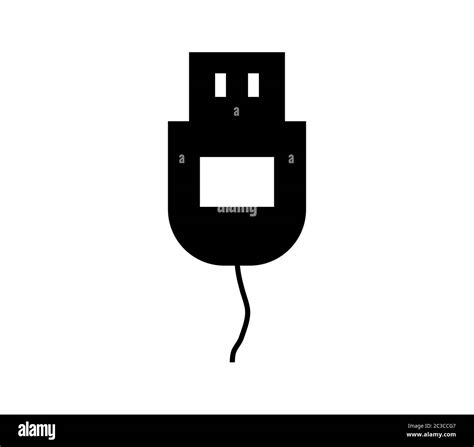 Usb Socket Icon Illustrated In Vector On White Background Stock Photo Alamy