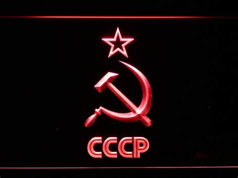 Hammer And Sickle Star Cccp Led Neon Sign Safespecial
