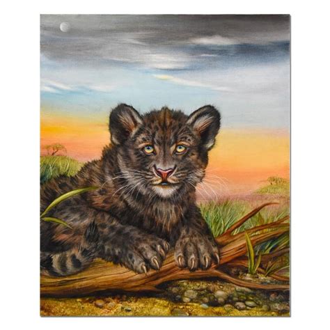 Martin Katon Black Leopard Cub Mutualart
