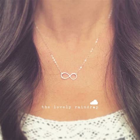 Sale Sterling Silver Infinity Necklace Infinity Charm