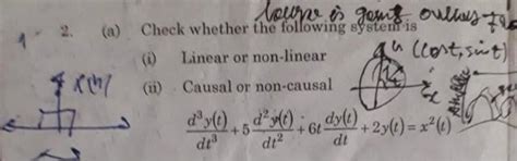 Solved Holpre Is Gents Owlhers Ter The Following System Is Chegg