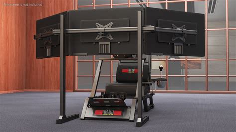 F Gt Racing Simulator Rig Gt With 3 Screens 3d Model 99 3ds Blend