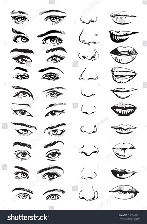 How To Draw Eyes Nose And Mouth For Beginners
