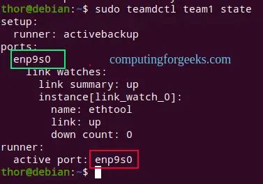 Configure Network Nic Teaming On Debian Computingforgeeks