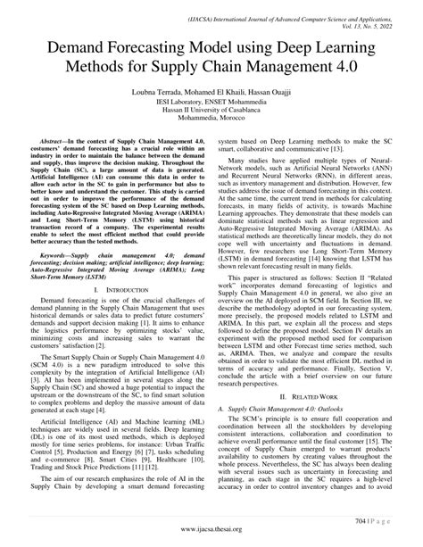 pdf demand forecasting model using deep learning methods for supply