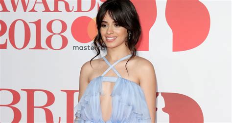 Camila Cabello Looks Beautiful In Blue At Brit Awards 2018 2018 Brit