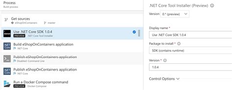 Dotnet Publish As VSTS Build Task Errors Issue Dotnet Architecture EShopOnContainers