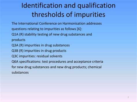 Basics Of Impurity Profiling Pptx