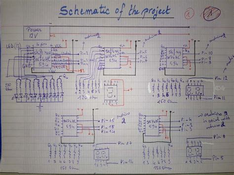 A Problem With My Circuit Shift Registers Leds And Display Help