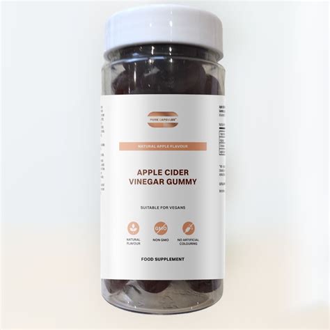 Apple Cider Vinegar Vitamin C And Chromium Gummy 60 Gummies Apple
