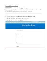 CIS 2350C Wk2 6 6 Blockchain Tutorial Docx Project 6 6 Blockchain