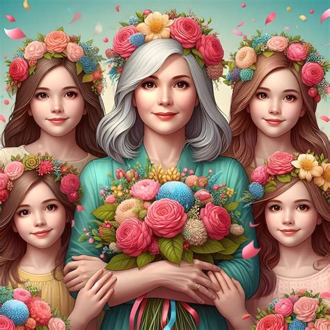 Premium Photo Celebrating Mothers Day Involves Expressing Gratitude