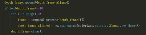 Python Calls The Temporal Filter Intel Realsense Help Center