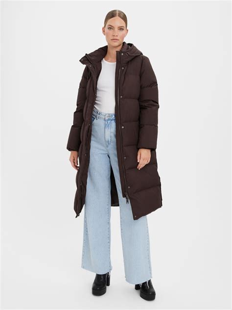 Vero Moda Płaszcz zimowy "Erica" w kolorze ciemnobrązowym - najlepsze ...