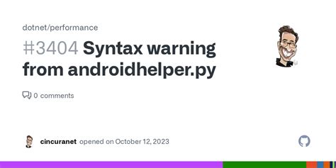 syntax warning from androidhelper py · issue 3404 · dotnet performance