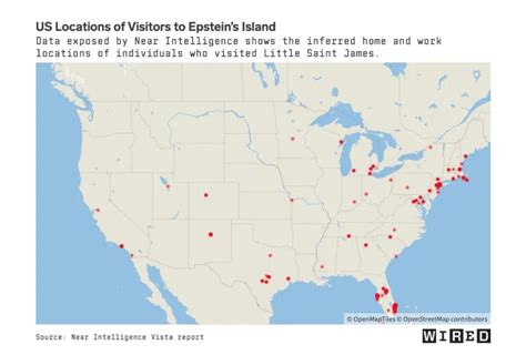 Home Locations Of Epstein Island Visitors Revealed Greatest