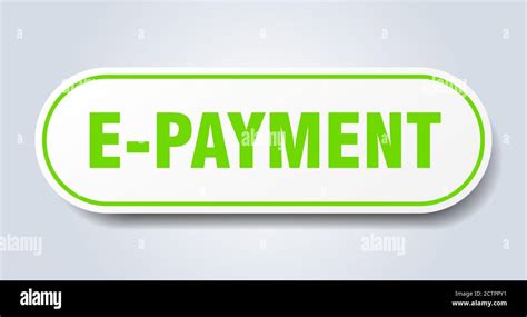 E Payment Sign Rounded Isolated Sticker White Button Stock Vector Image And Art Alamy