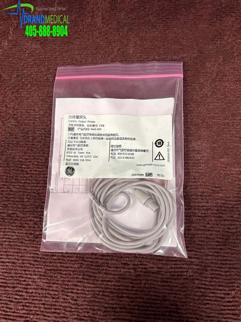 Lot Of 10 Ge Injectate Bath Probe Cardiac Output 1 8m Ref 9446 909 Medsold