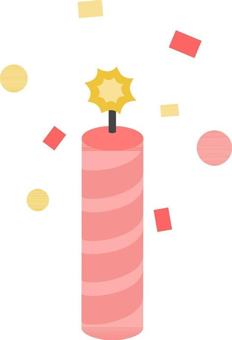 Firework Or Dynamite Bomb Icon In Red Color 24360979 Vector Art At