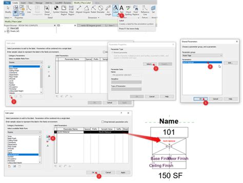 solved room tag with share parameters autodesk community