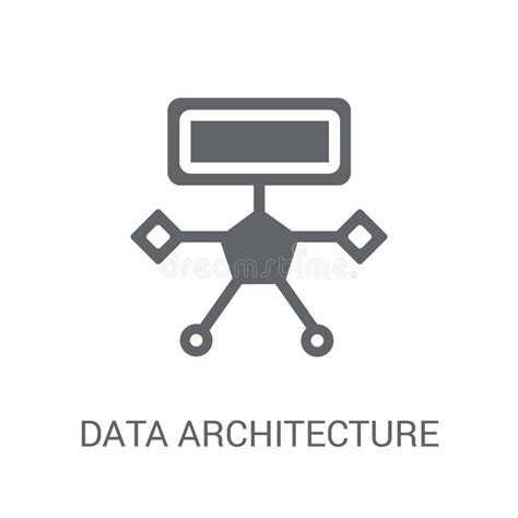 Data Architecture Linear Icon Modern Outline Data Architecture Stock Vector Illustration Of