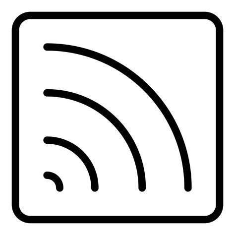 Wifi Interface Icon Outline Style Vector Art At Vecteezy