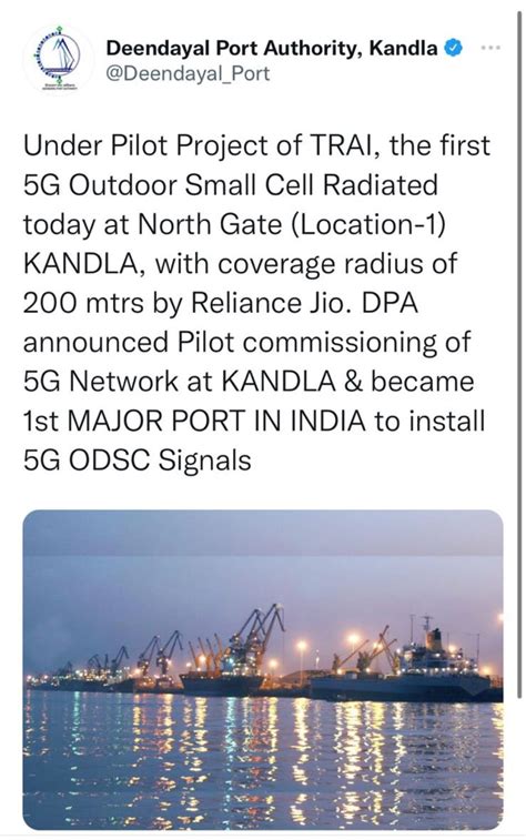 Aayush Bhatnagar On Linkedin 5g India Network 5gnr 5gtechnology Jio Shipping