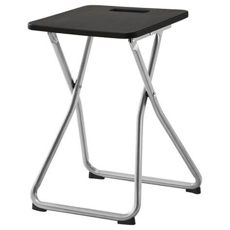 Gunde Black Folding Stool 40570404 Ikea