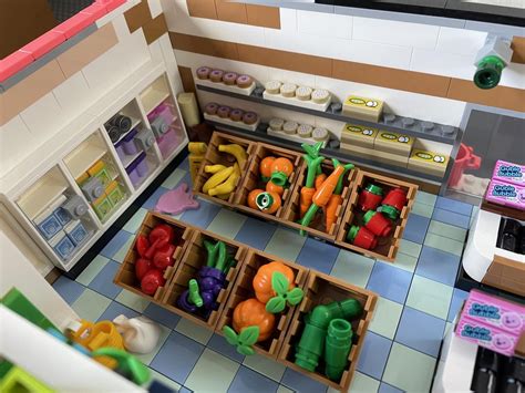 Lego Moc Organic Supermarket Modular Alternate Build Of 2x41729 By Re