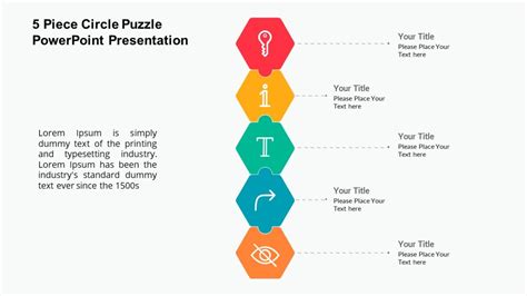 5 Piece Circle Puzzle PowerPoint Presentation PPTUniverse