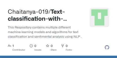 Github Chaitanya Text Classification With Different Algorithms And Pickle Module This