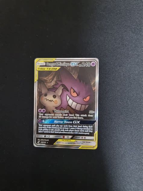 Sun And Moon Gengar And Mimikyu Gx Alternate Art Hobbies And Toys Toys And Games On Carousell
