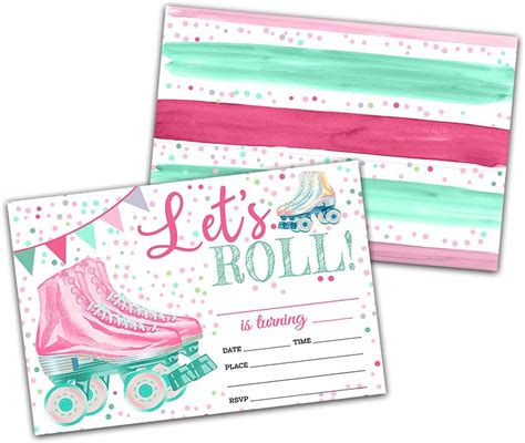 Nyctug Lets Roll Birthday Fill In Invitation4 X 6