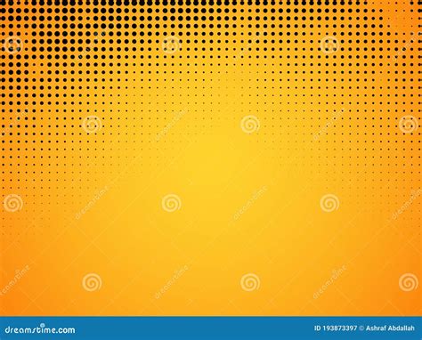 Halftone Yellow Texture Royalty Free Illustration