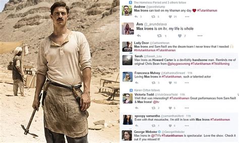 Fans Of Itvs Tutankhamun Swoon On Twitter At Max Irons Mustachioed
