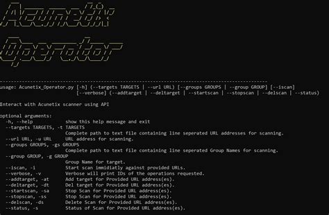 Github Spirit Makeracunetix Automation Script Acunetix Web Scannner