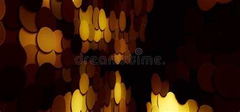 Honey Gold Hex Abstract Art Background Stock Illustration