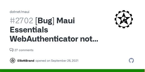 Bug Maui Essentials Webauthenticator Not Working In Winui · Issue